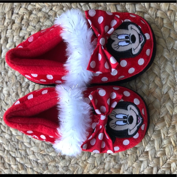 Unknown | Shoes | Minnie Mouse Slippers Red And White 56 | Poshmark